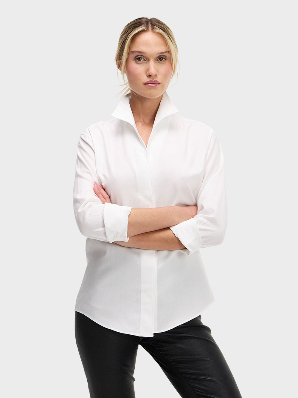 PIQUE-A-BOO Long Sleeve Designer Shirt for Women