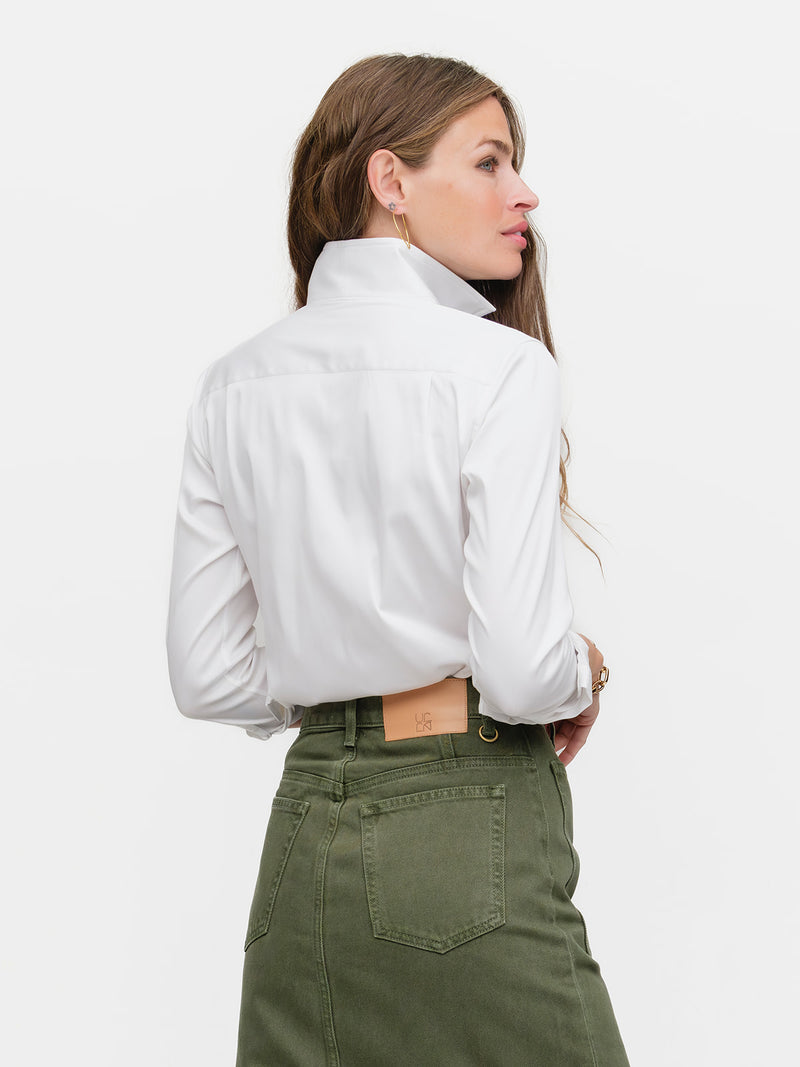 WHITE LIE Long Sleeve Designer Shirt for Women